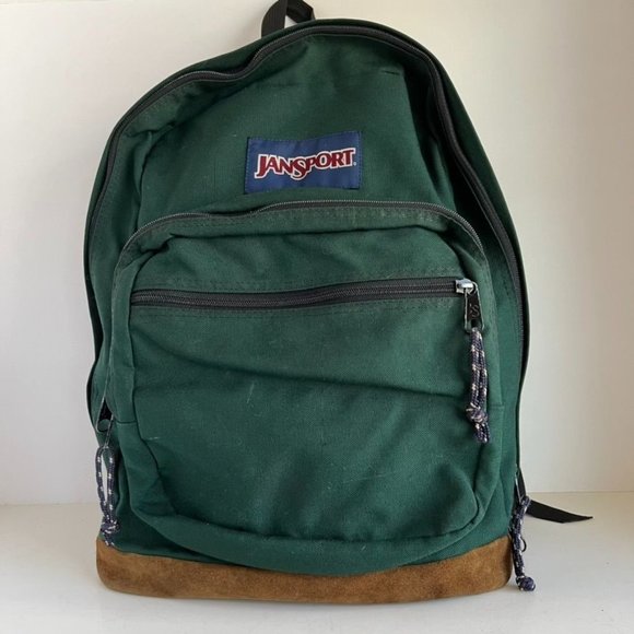 Jansport | Bags | Vintage 9s Jansport Green Canvas Distressed Genuine ...
